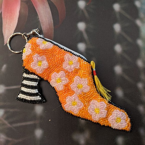 Accessories | Beaded Shoeheel Coin Purse Nwot | Poshmark